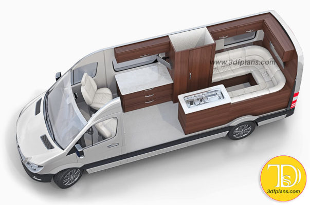 3D Layout Design for Caravans, Motorhomes - 3D Floor Plans