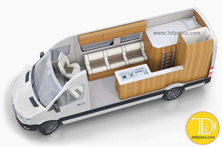 3D Layout Design for Caravans, Motorhomes - 3D Floor Plans