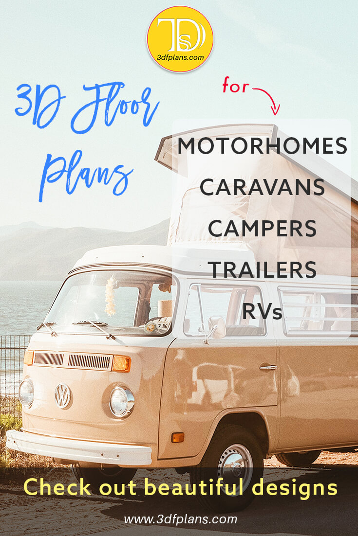 3D Layout Design for Caravans, Motorhomes - 3D Floor Plans