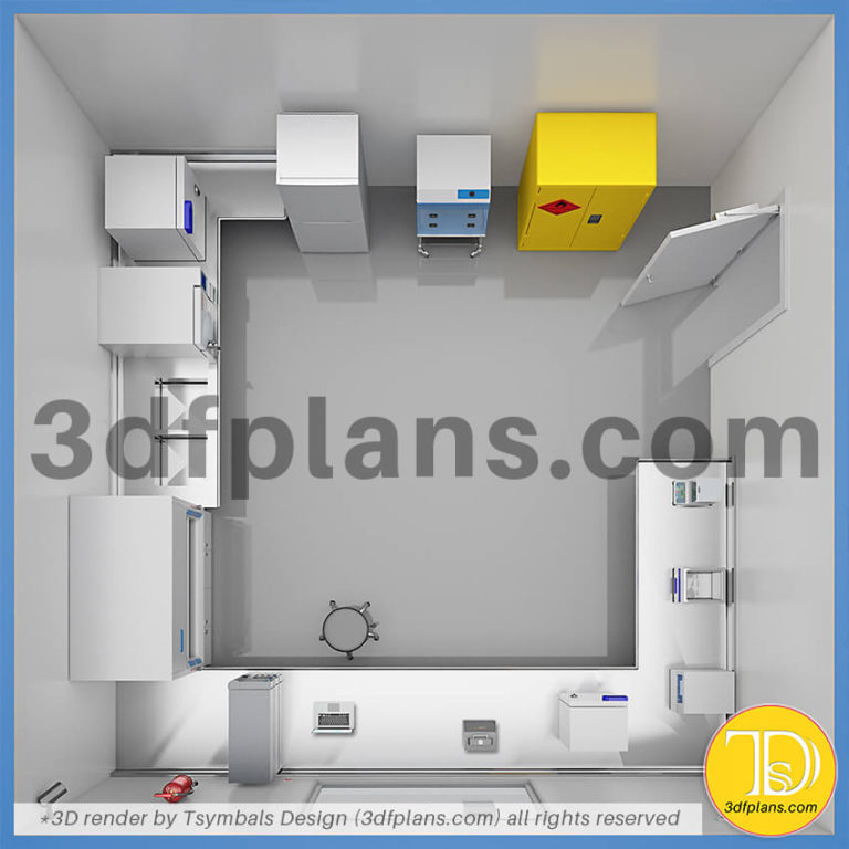 Laboratory & Greenhouse 3D Floor Plans - 3D Floor Plans